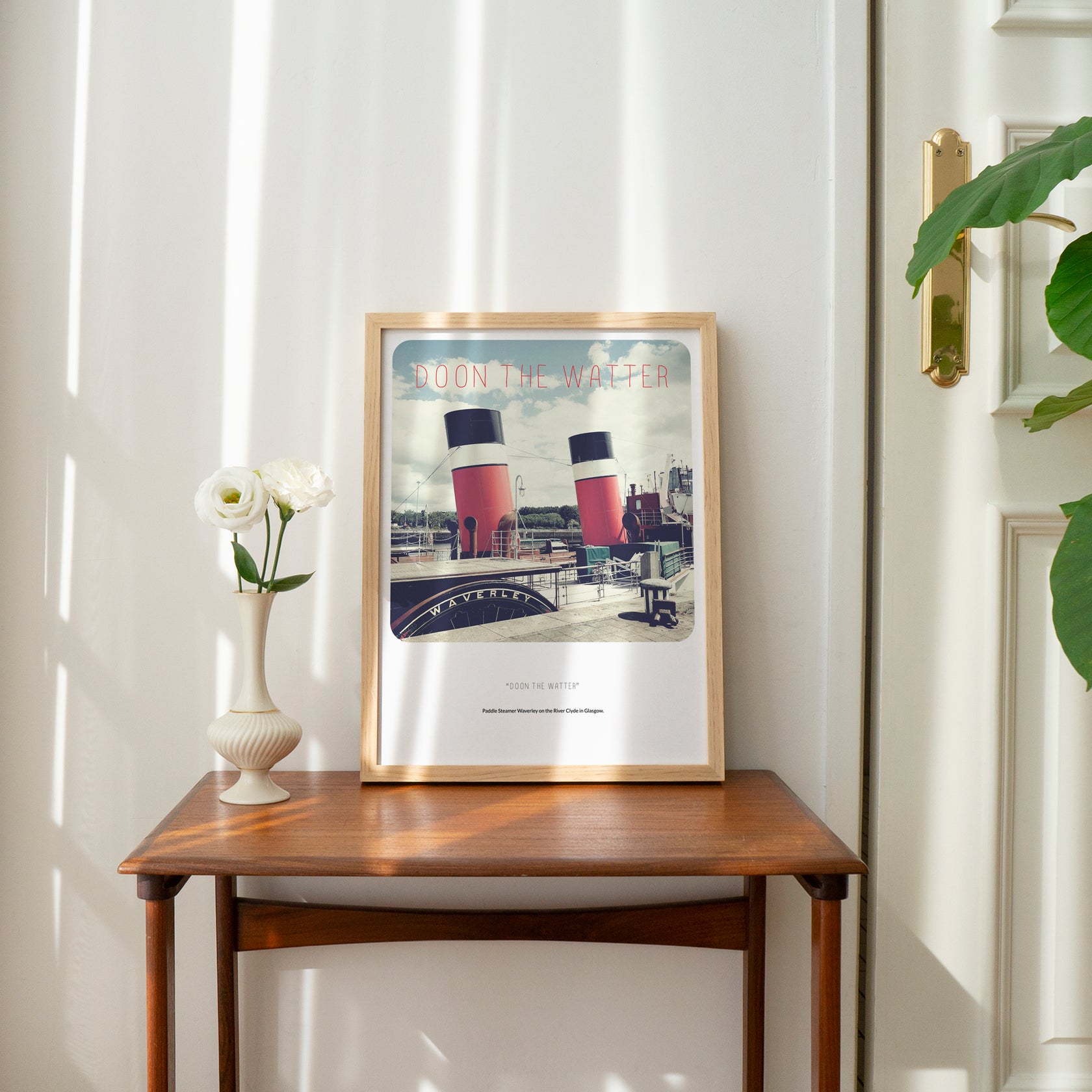Quirky Scottish Art Prints | Banter Print The Waverley – Neon Gray
